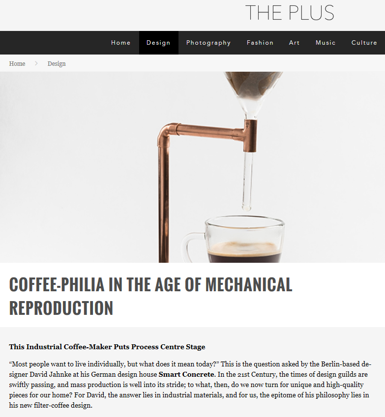 Kaffeezubereiter Coffee Maker - Smart Concrete